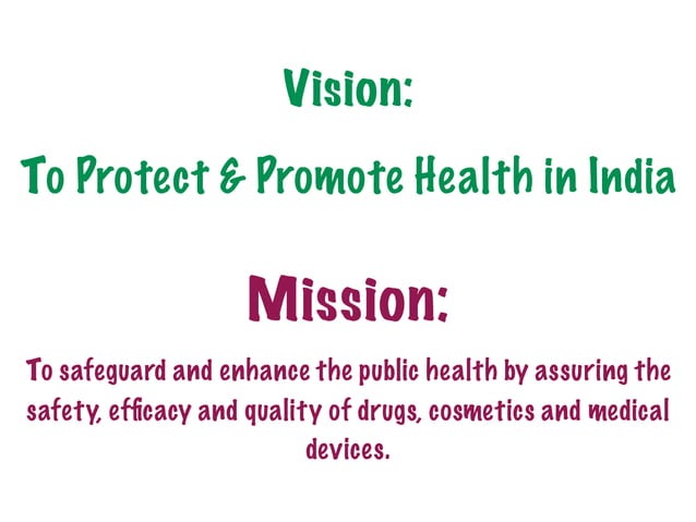 CDSCO- Functions & Responsibilities | PDF