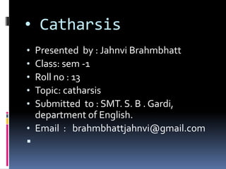 Catharsis | PPTX