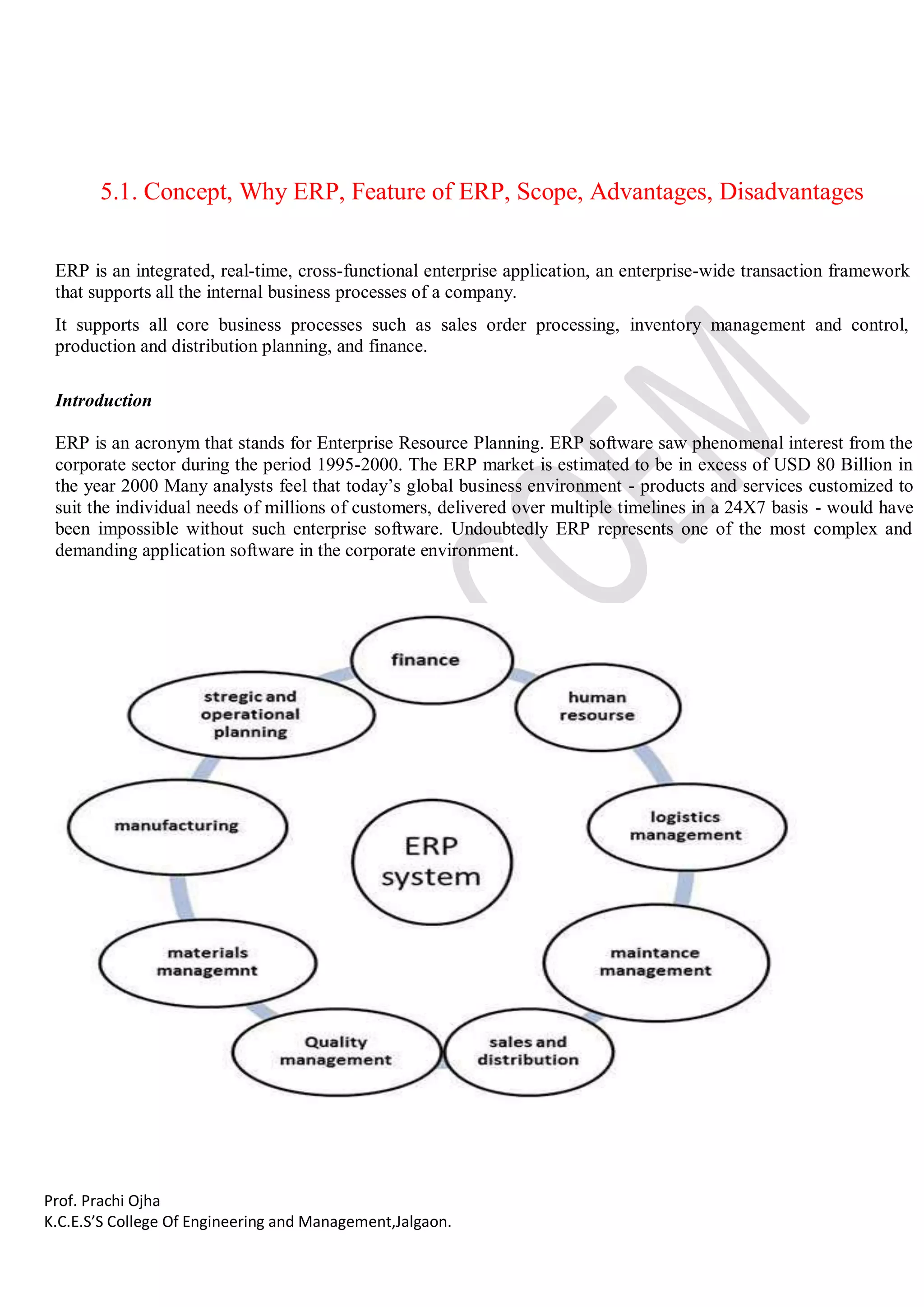 Enterprise resource planning & application | PDF