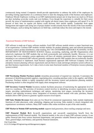 Enterprise resource planning & application | PDF