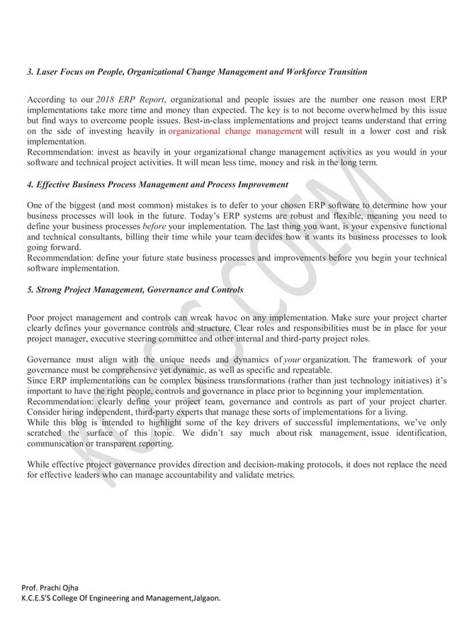 Enterprise resource planning & application | PDF