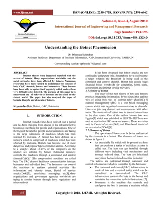 Understanding the Botnet Phenomenon | PDF | Internet | Computing