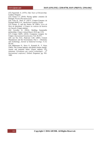 The History of Cimpor (Portuguese Cement Company): A Contribution to the History of Science | PDF