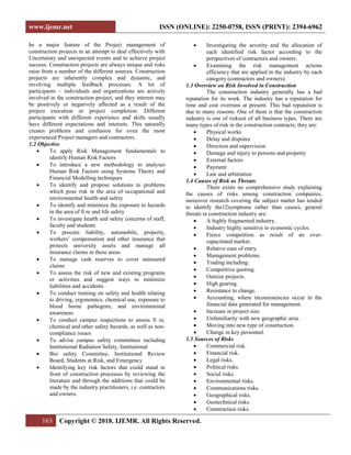 Risk Management in Construction Project | PDF | Construction Industry | Industries