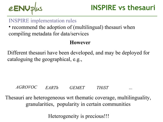 LusTRE: a Linked Thesaurus fRamework for Environment | PPT