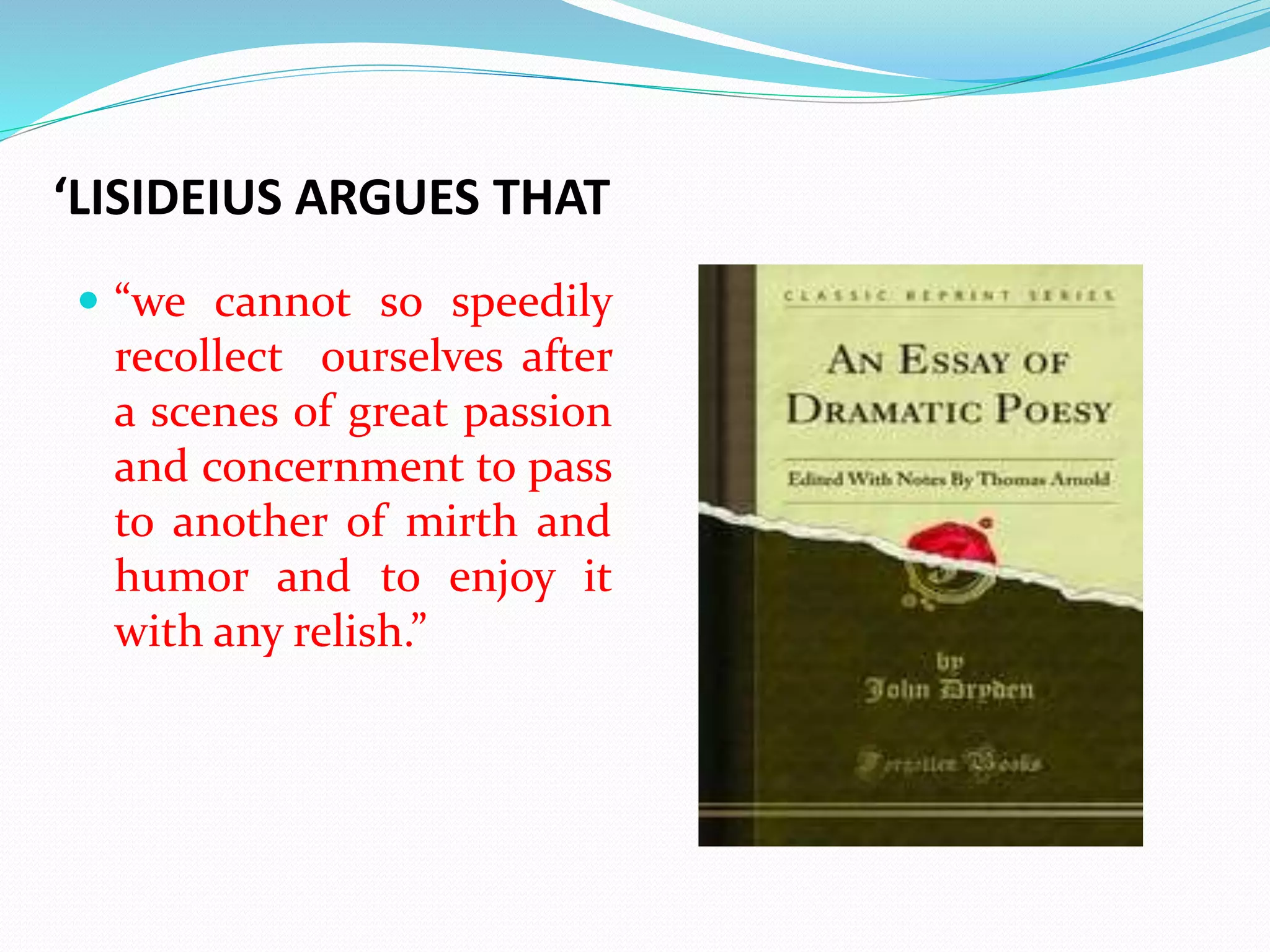 Three Unities in Drama | PPTX