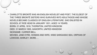 Comparison of pride and Prejudice and Jane Eyre | PPTX