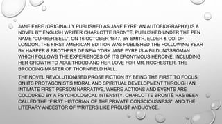Comparison of pride and Prejudice and Jane Eyre | PPTX