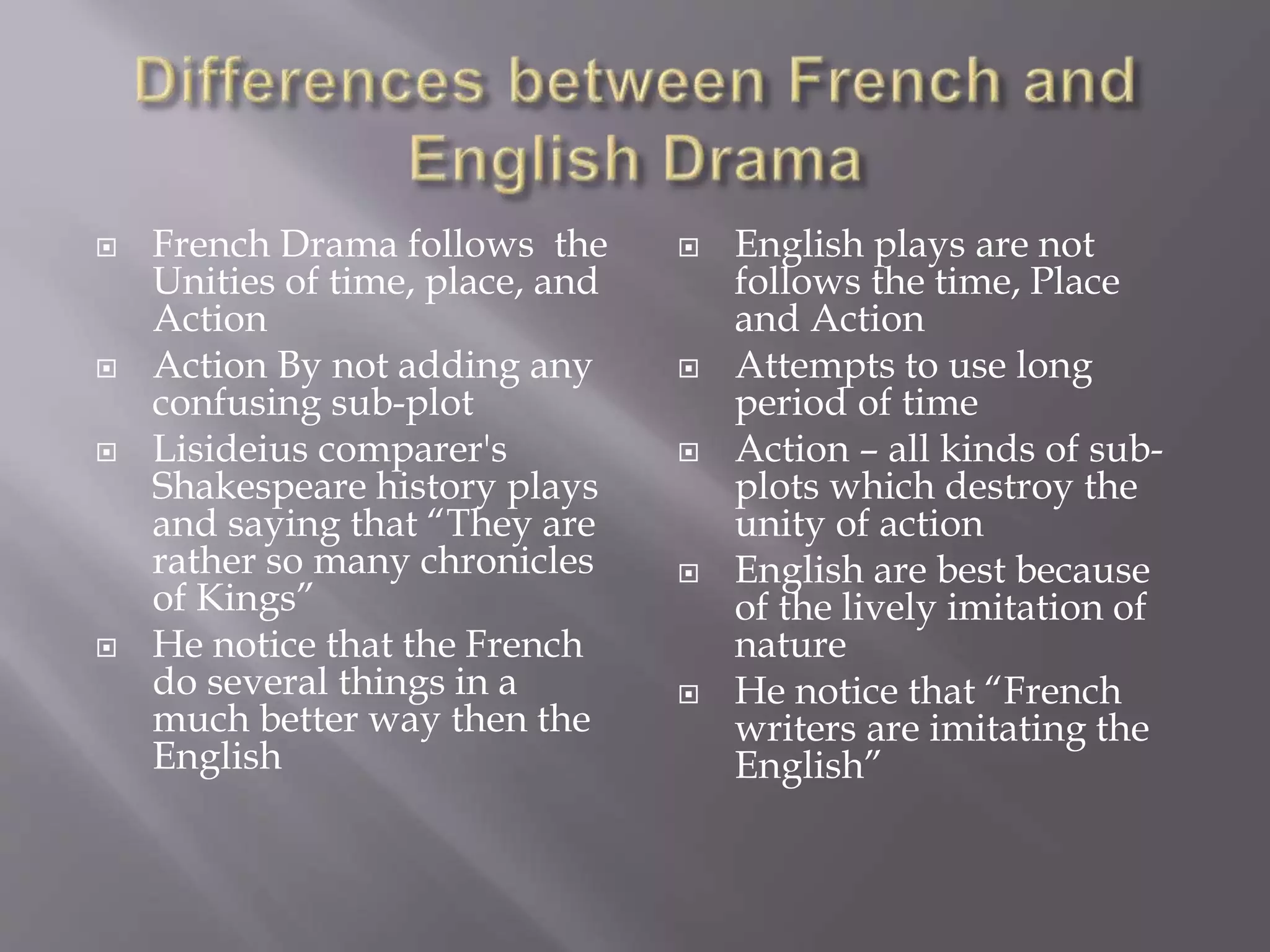 French VS English | PPTX
