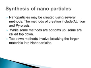 Preparation of Nanoparticles | PPTX