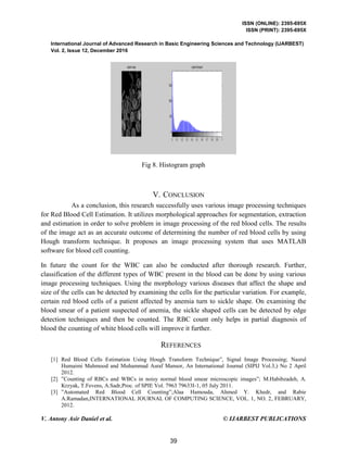 Segmentation and Automatic Counting of Red Blood Cells Using Hough ...