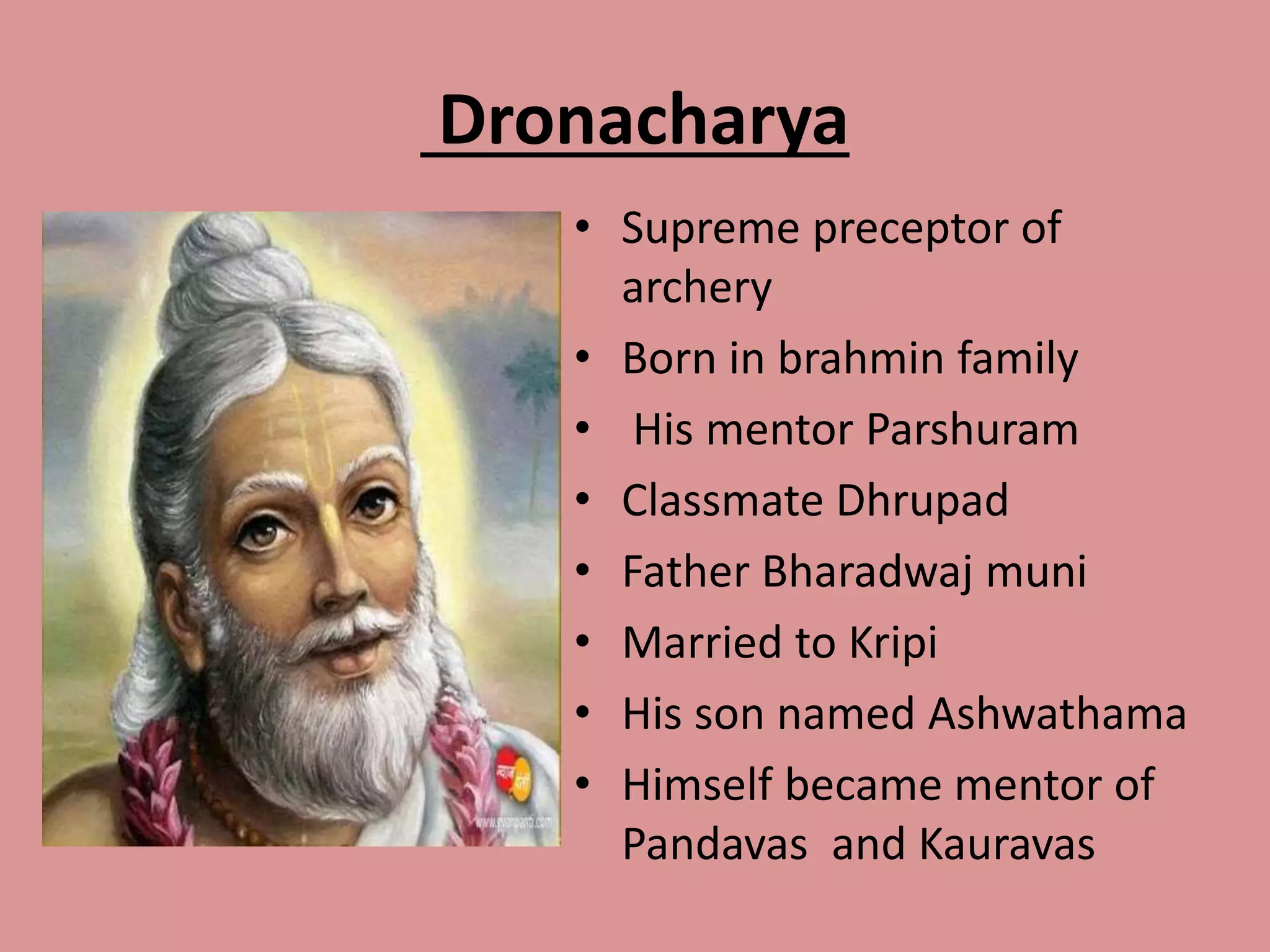 Partial nature of Guru Drona | PPTX