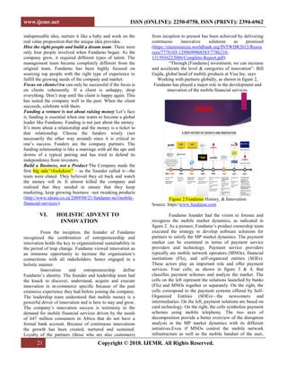 Fundamo: A Pioneer in Mobile Payments Service | PDF