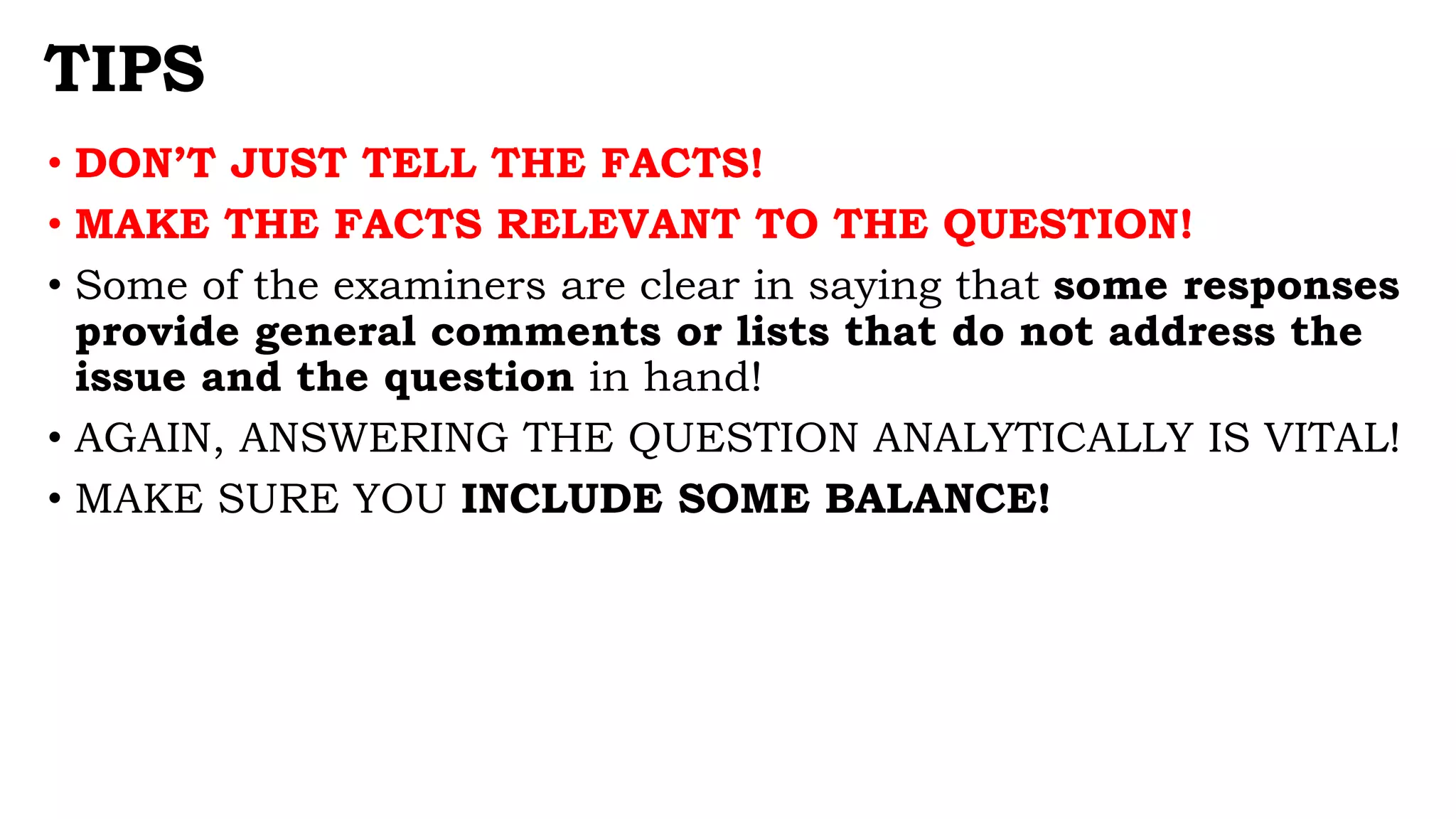 HISTORY IGCSE REVISION - PAPER 4 - DETAILED GUIDE ABOUT HOW TO ANSWER ...