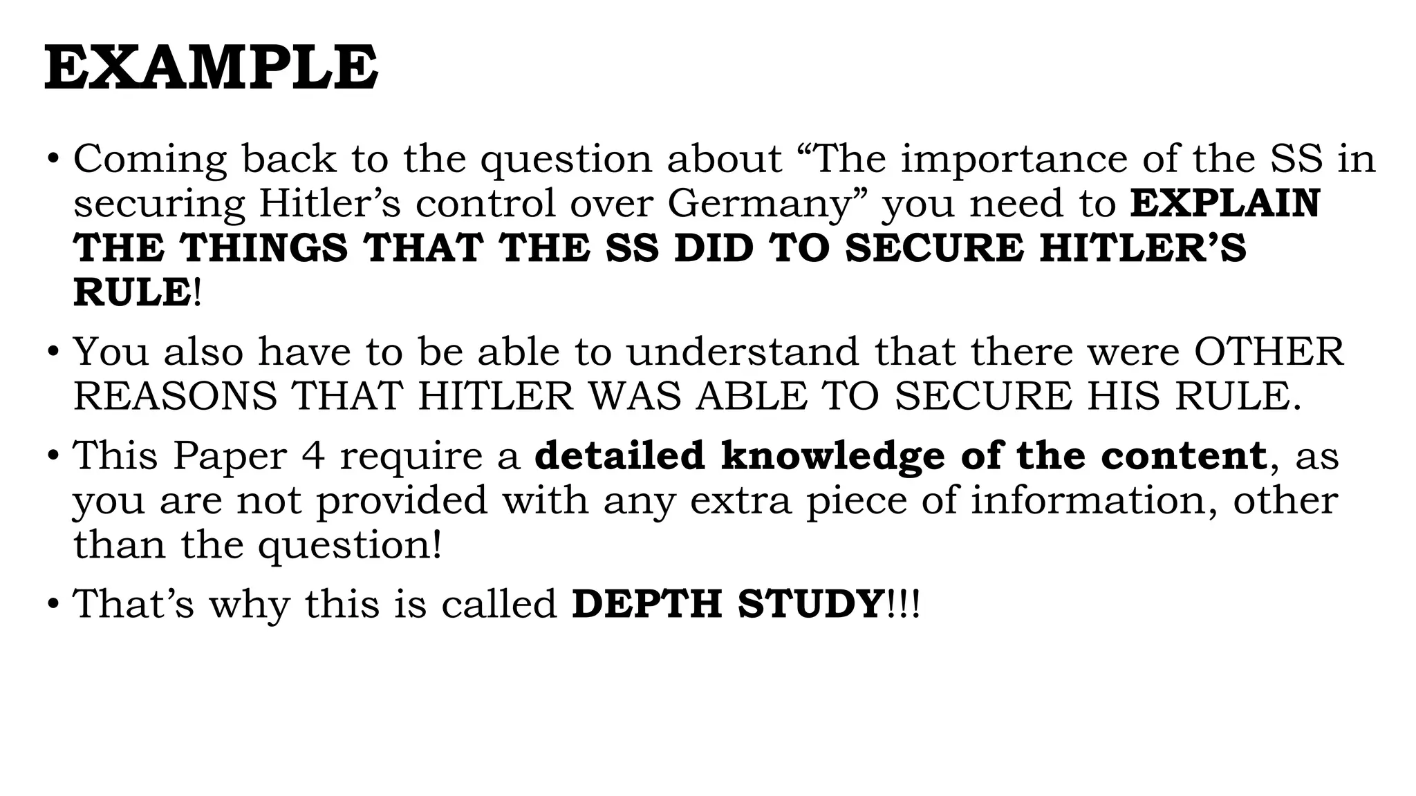 HISTORY IGCSE REVISION - PAPER 4 - DETAILED GUIDE ABOUT HOW TO ANSWER ...