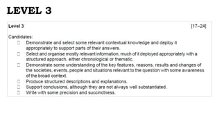 HISTORY IGCSE REVISION - PAPER 4 - DETAILED GUIDE ABOUT HOW TO ANSWER ...