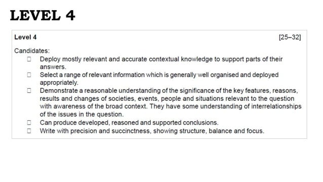 HISTORY IGCSE REVISION - PAPER 4 - DETAILED GUIDE ABOUT HOW TO ANSWER ...