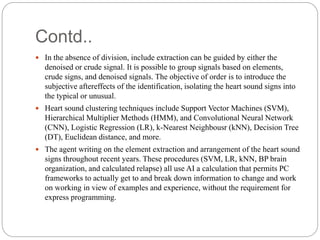 Research paper ppt on Heart sound classification and application | PPT
