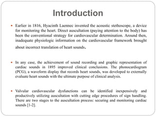 Research paper ppt on Heart sound classification and application | PPT