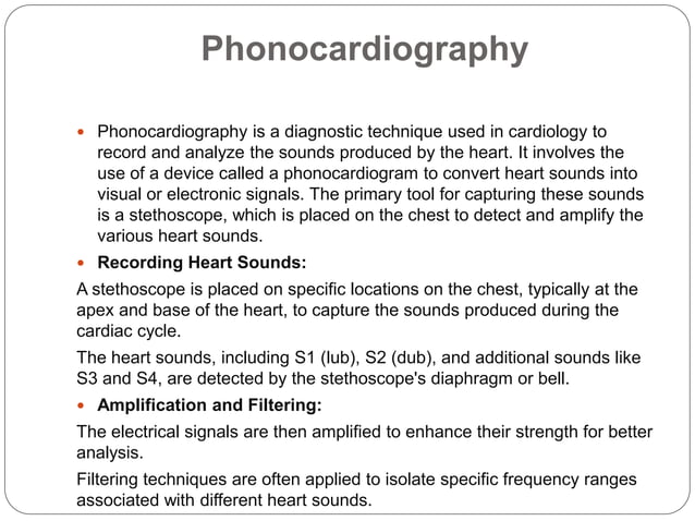 Research paper ppt on Heart sound classification and application | PPT