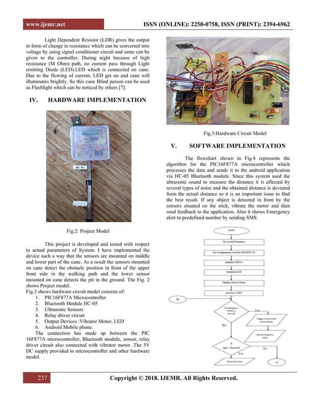 Smart Cane for Blind Person Assisted with Android Application and Save ...