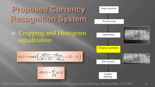Currency Recognition System for Visually Impaired: Egyptian Banknote as ...