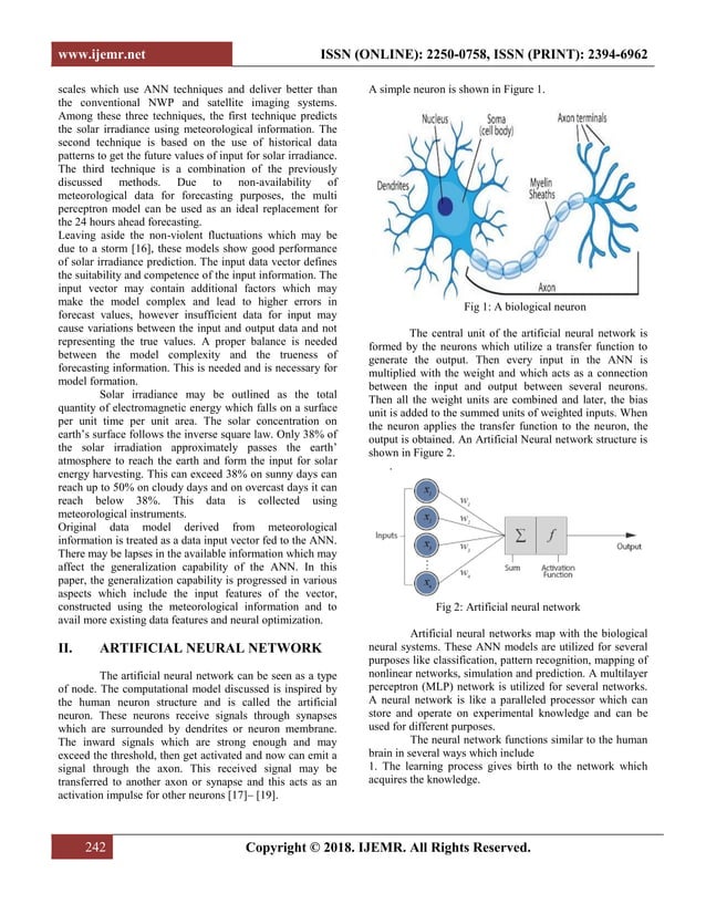 Solar Irradiance Prediction Using Neural Model Pdf