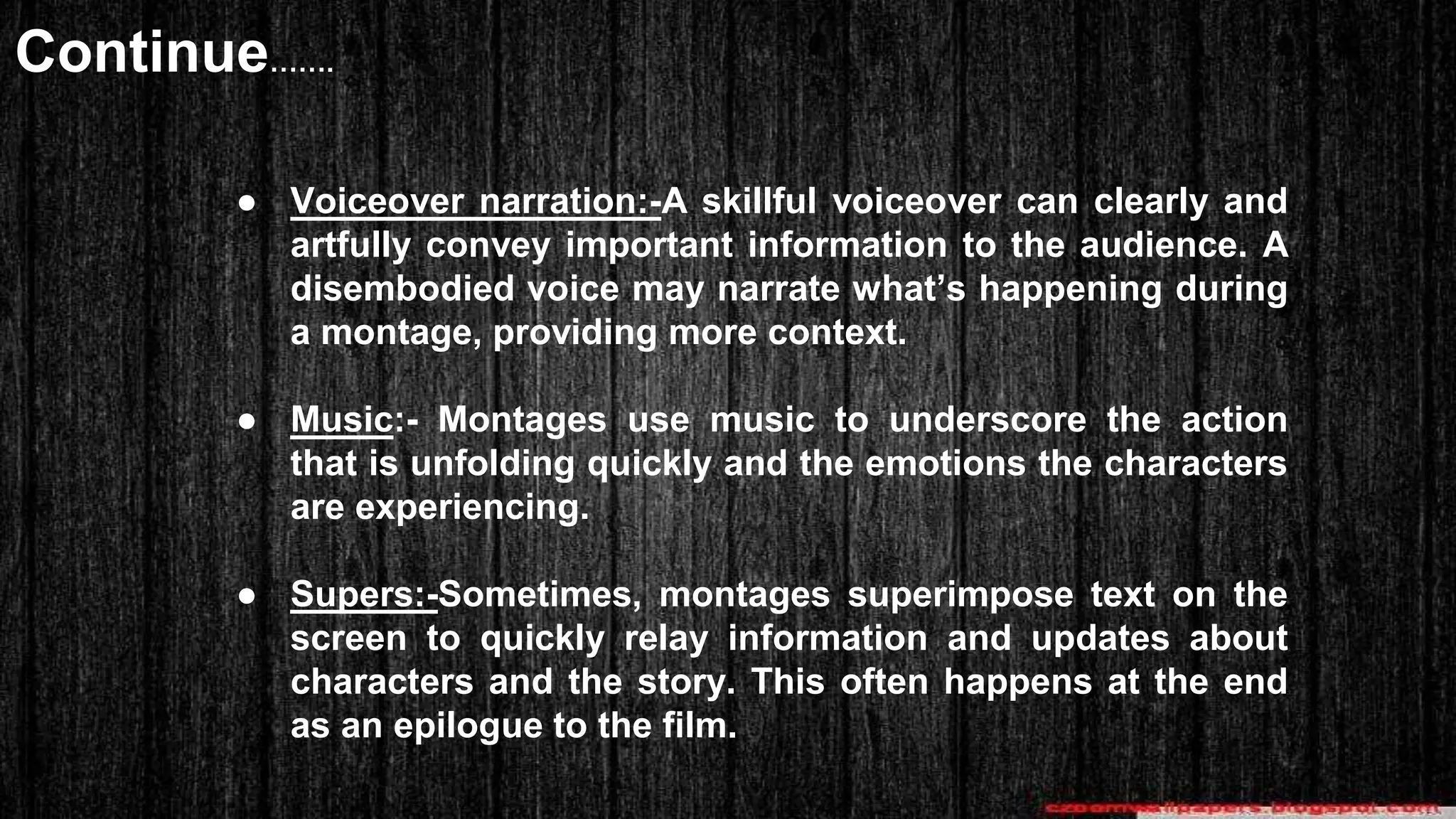 Montage technique in Film studies | PPT