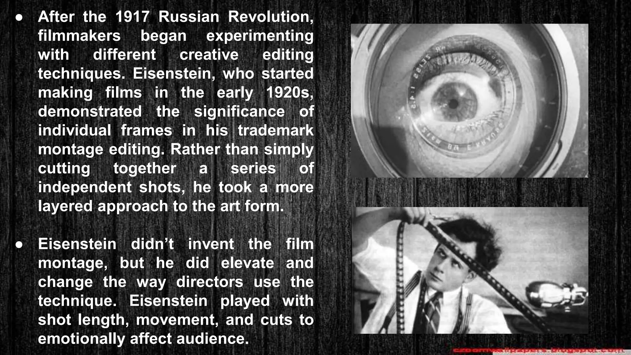 Montage technique in Film studies | PPTX