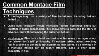 Montage technique in Film studies | PPT