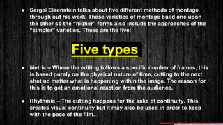Montage technique in Film studies | PPT