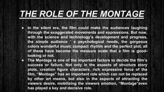 Montage technique in Film studies | PPTX