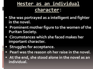 Characterization of Lily Briscoe and Hester Prynne | PPT