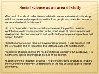 Social science as an area of study | PPTX