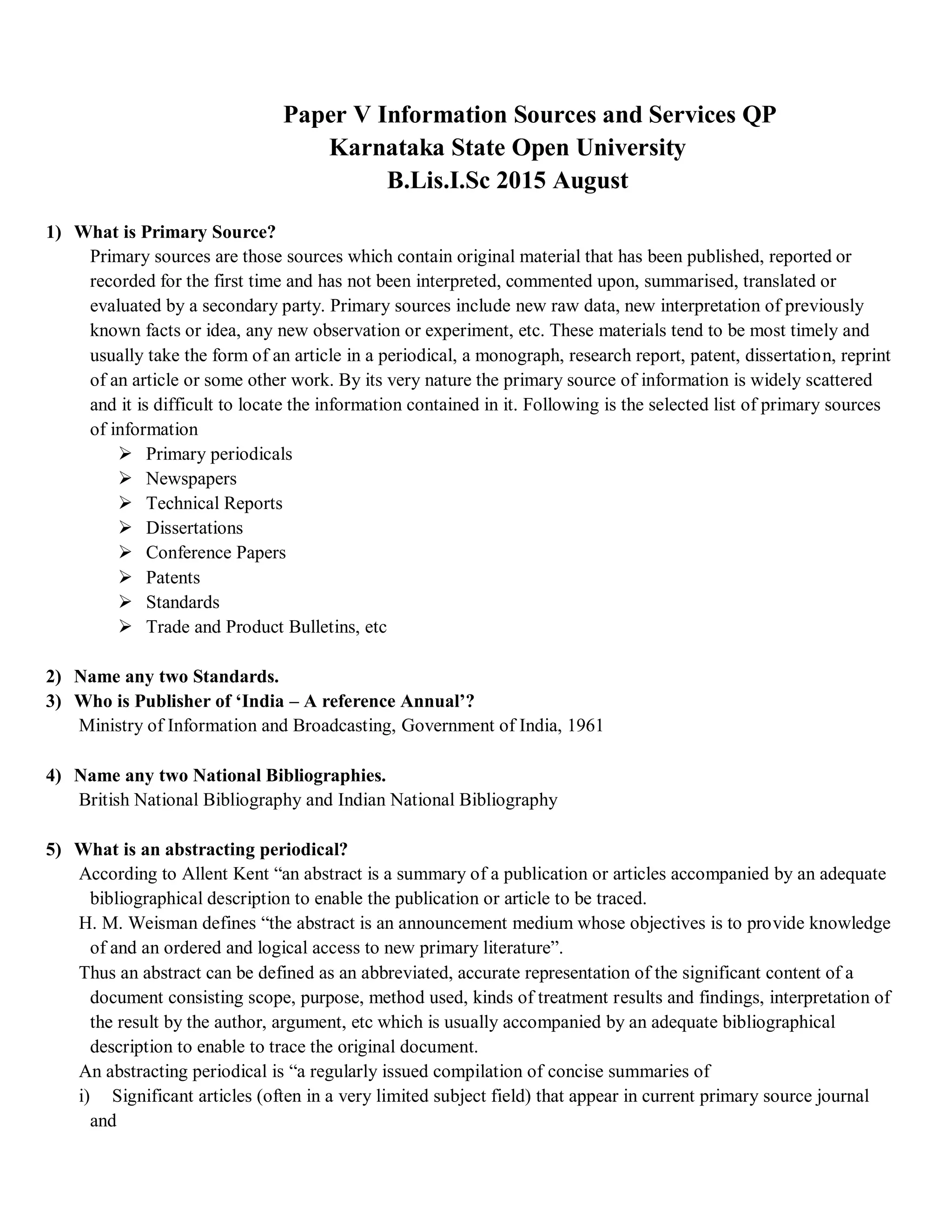 Information Sources and Services | PDF