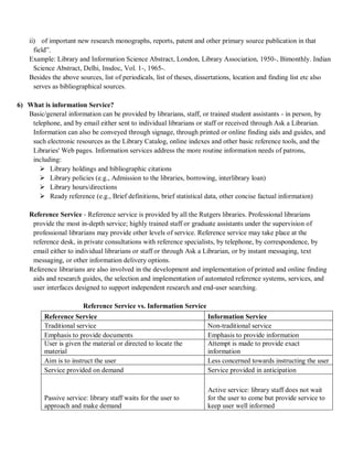 Information Sources and Services | PDF