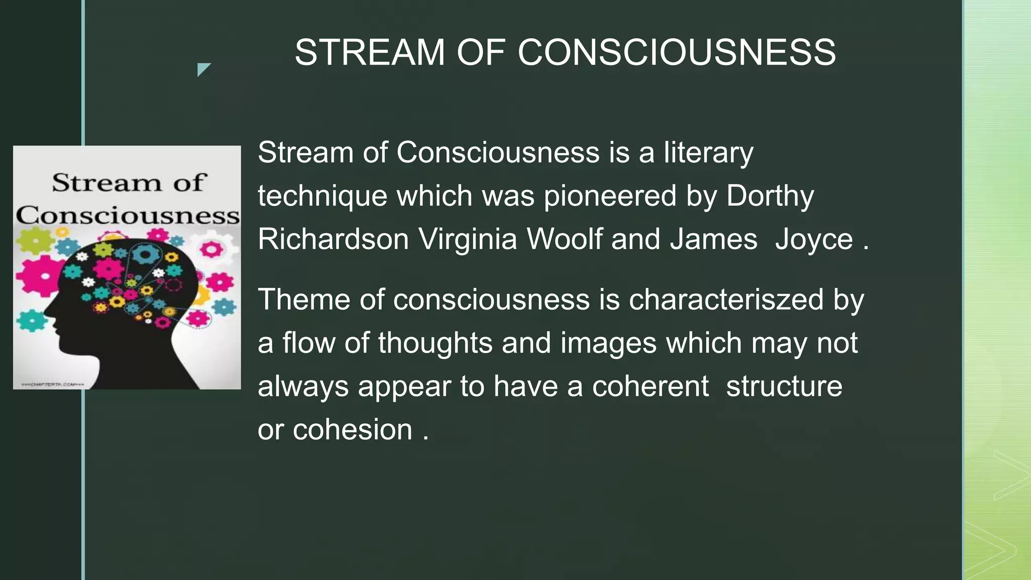 Stream Of Consciousness In Orlando | PPTX