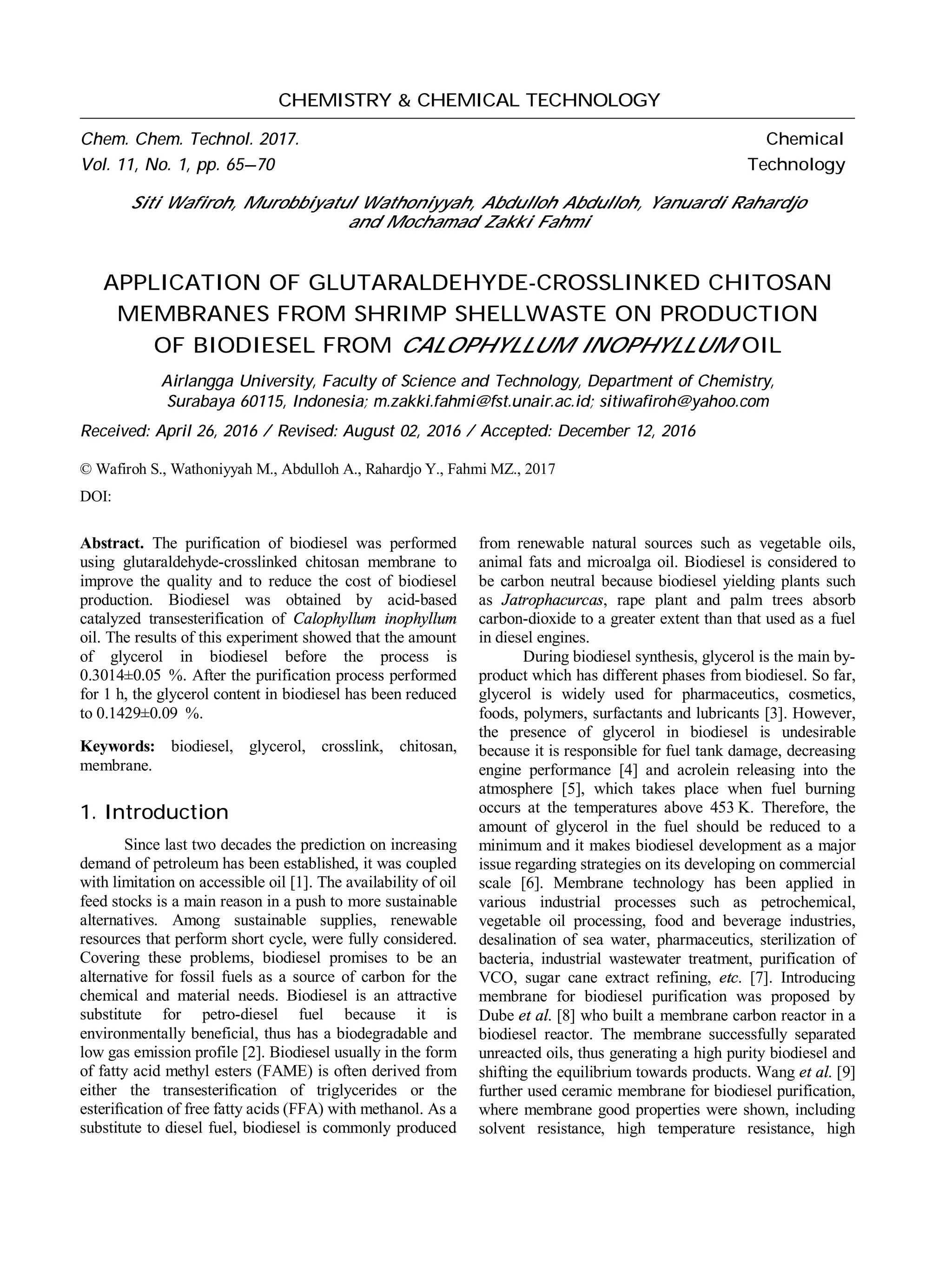 crosslinked chitosan | PDF | Commodities | Economy