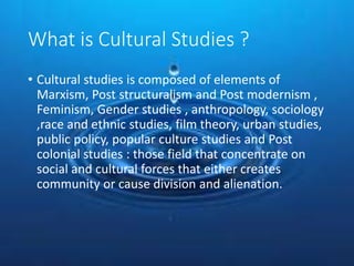 Paper8 Cultural studies | PPT
