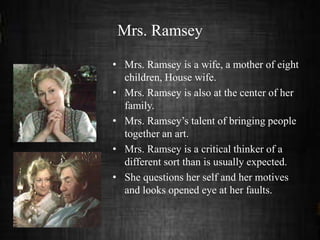 Comparetive Analysis of The character Mrs. Ramsey And Lily Briscoe. | PPTX