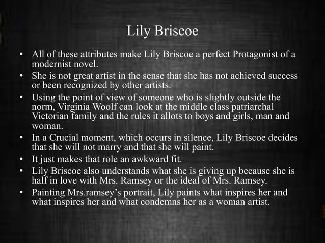 Comparetive Analysis of The character Mrs. Ramsey And Lily Briscoe. | PPTX