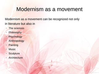 Major movements of the modern age | ODP