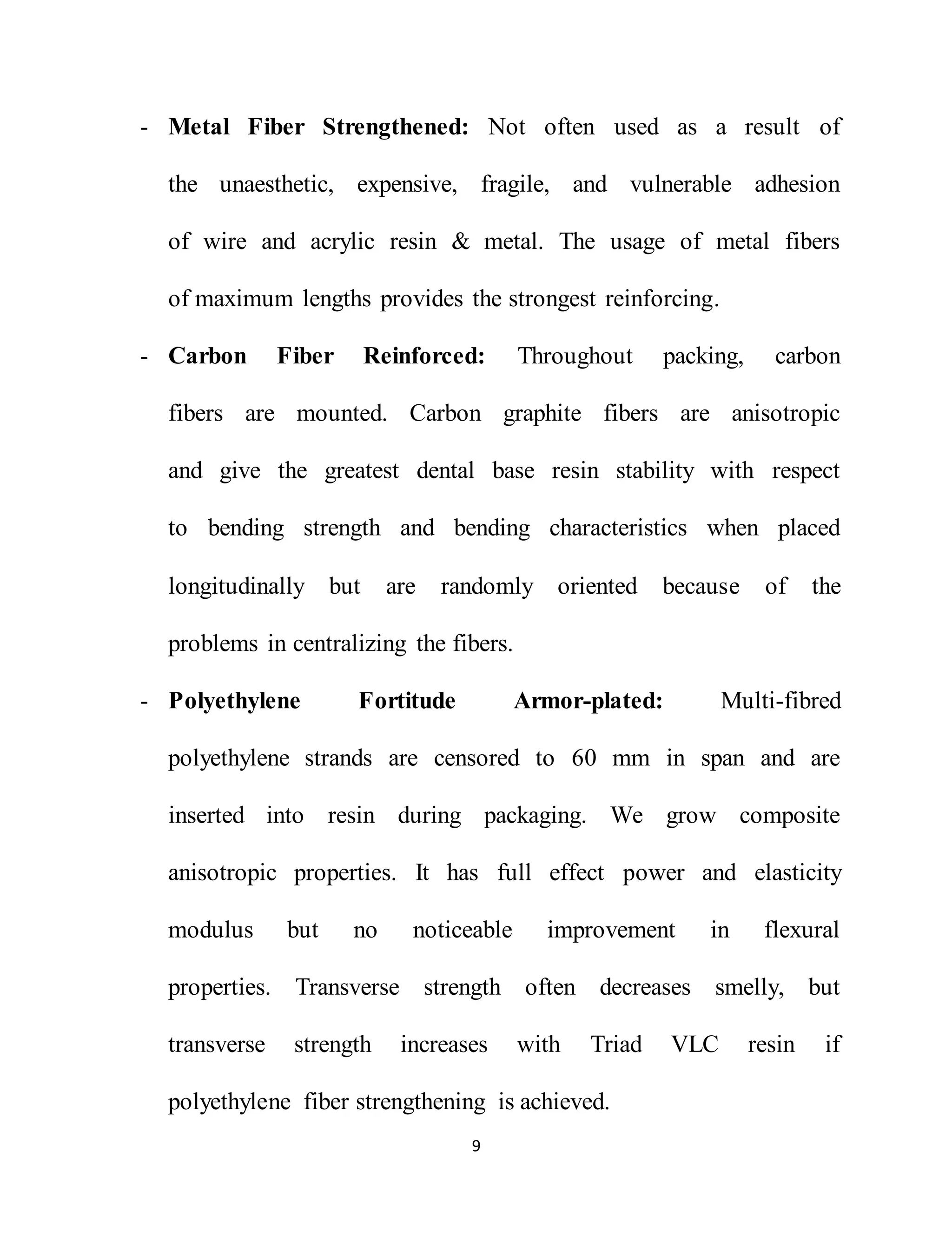 Recent trends of denture base materials | DOCX