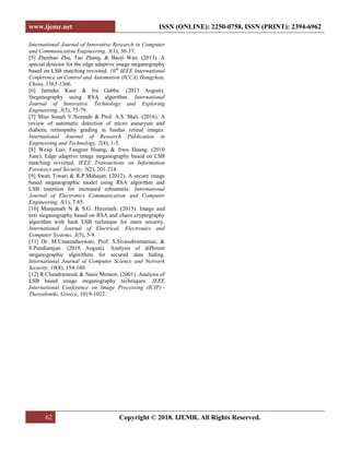 Implementation of Steganographic Model using Inverted LSB Insertion | PDF