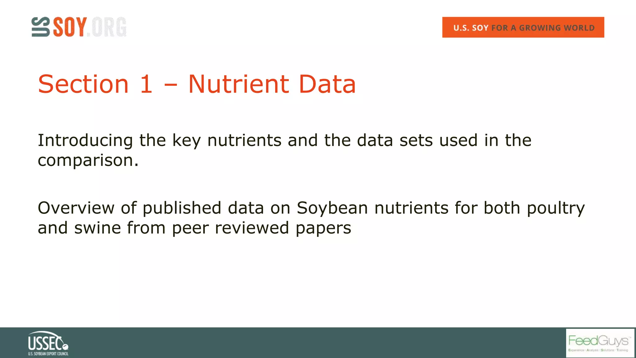 Paper 9 Matthew Clark Nutritional Values of us Soy and its importance in feed formulation | PPTX