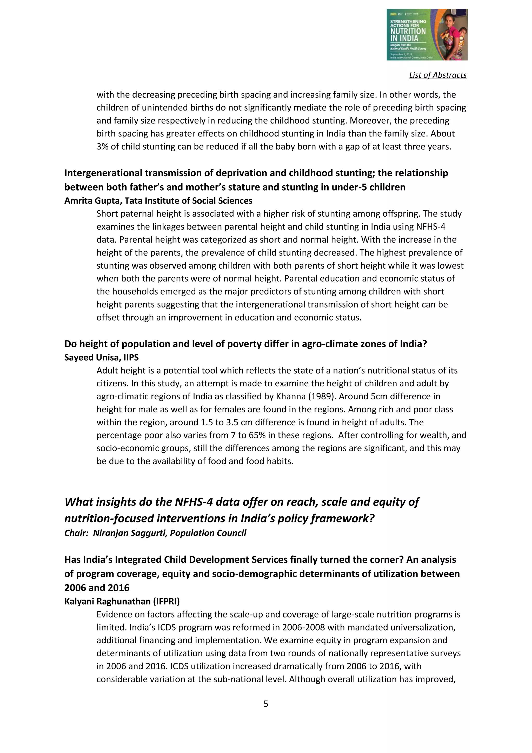 Paper abstracts | PDF