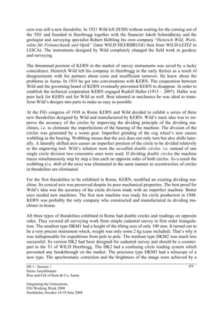 Teodolitos Kern - Historia | PDF