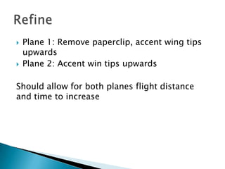 Paper airplane Project I.S.F.E | PPTX