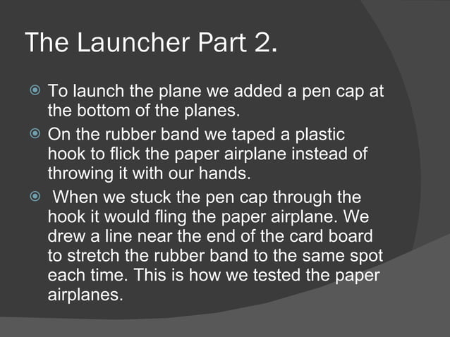 Paper Airplanes Test | PPT