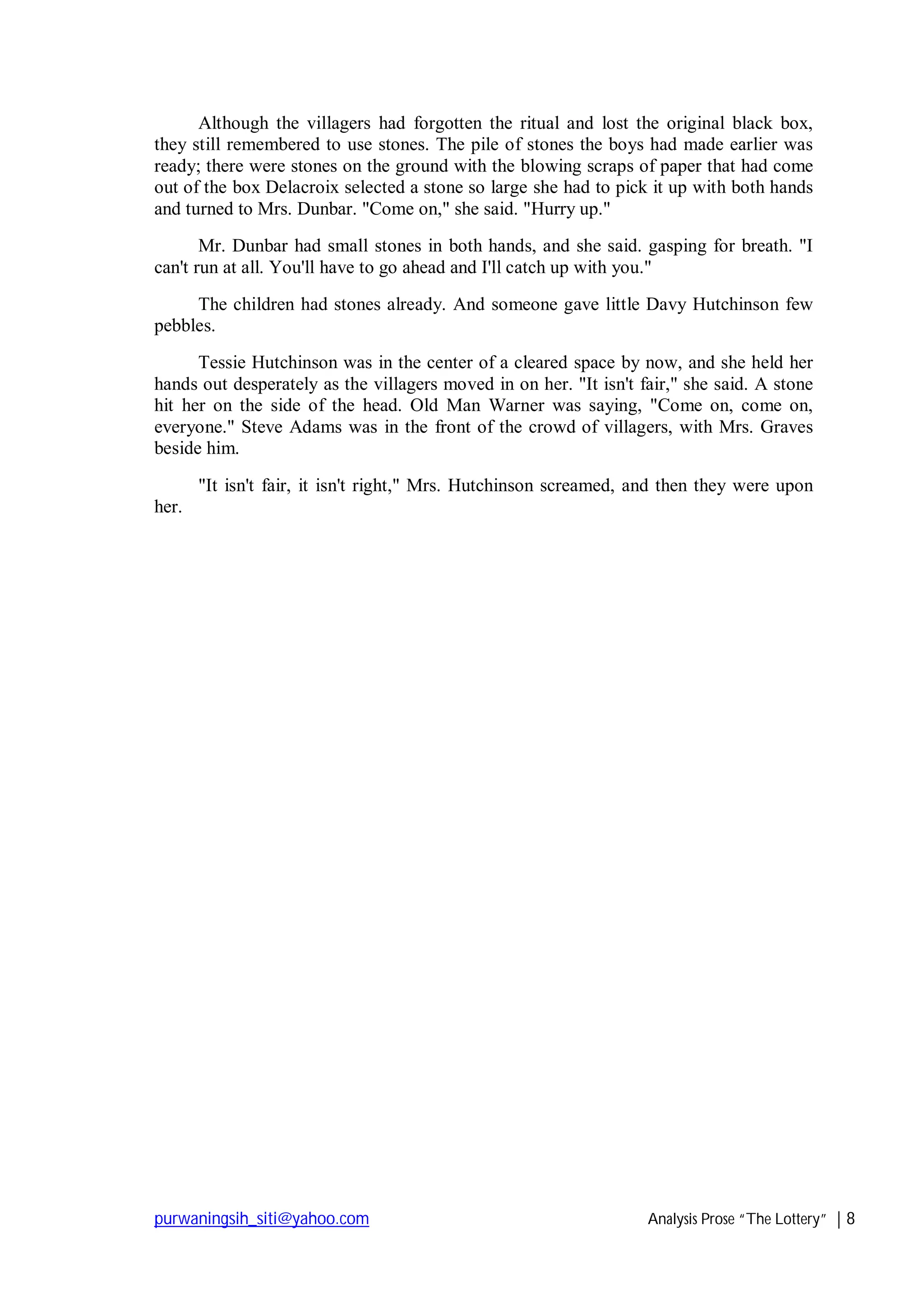 Paper analysis the lottery | PDF